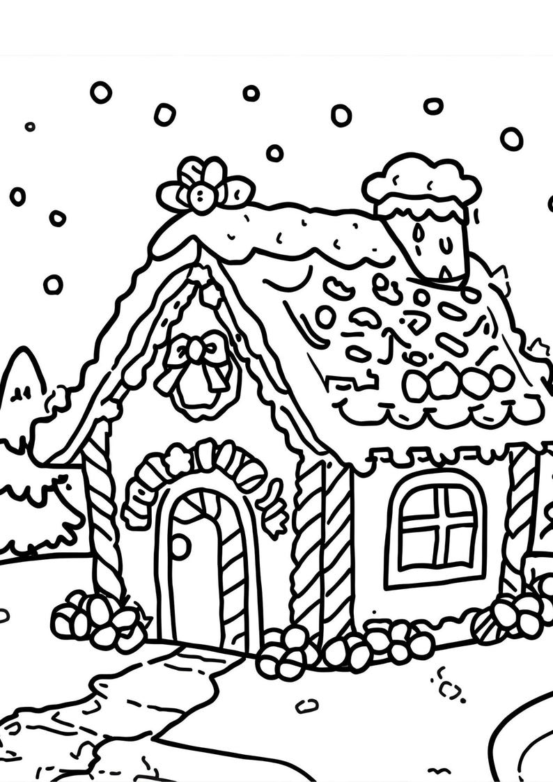 Christmas Colouring Pages - Etsy
