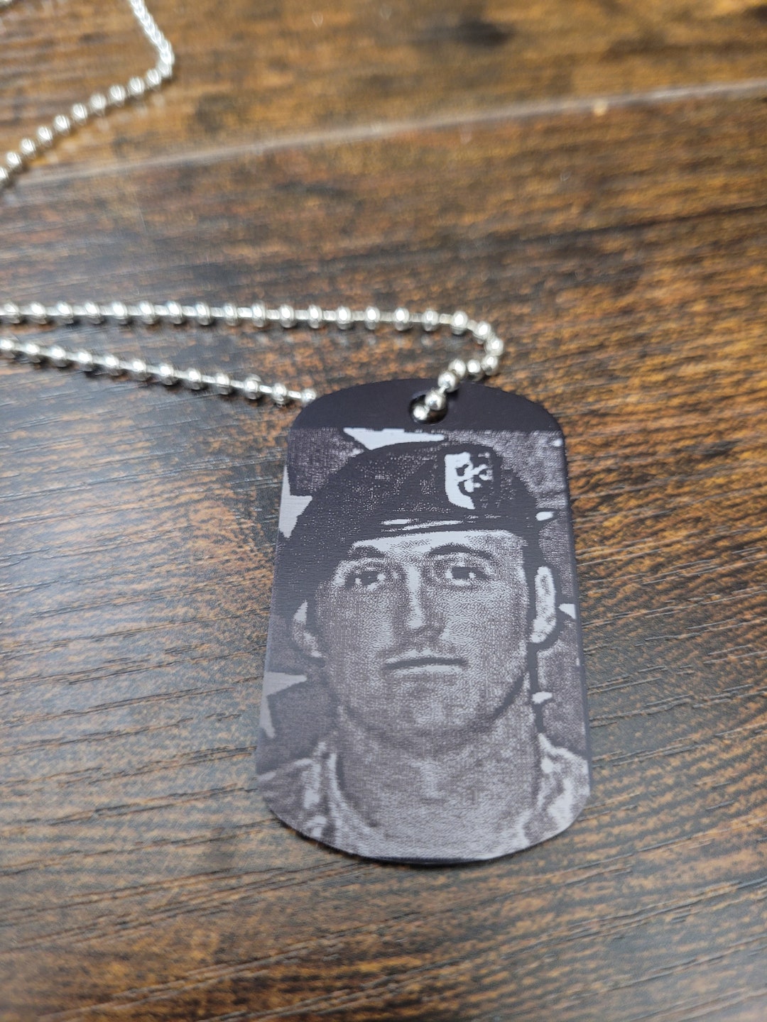 Dog Tag With Photo Military Style Dog Tag - Etsy