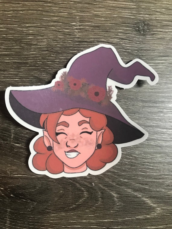 Halfling Witch Sticker | Etsy