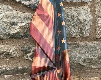 Draped Wooden Flag - Etsy