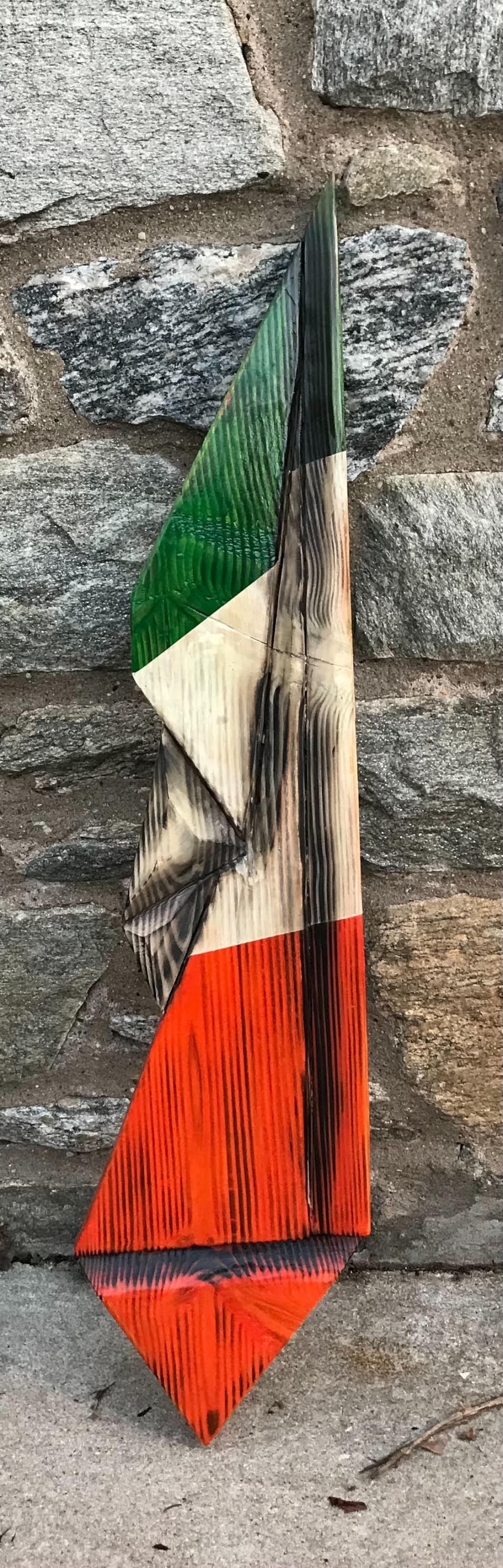 Draped Irish Hand Carved Wooden Flag - Etsy