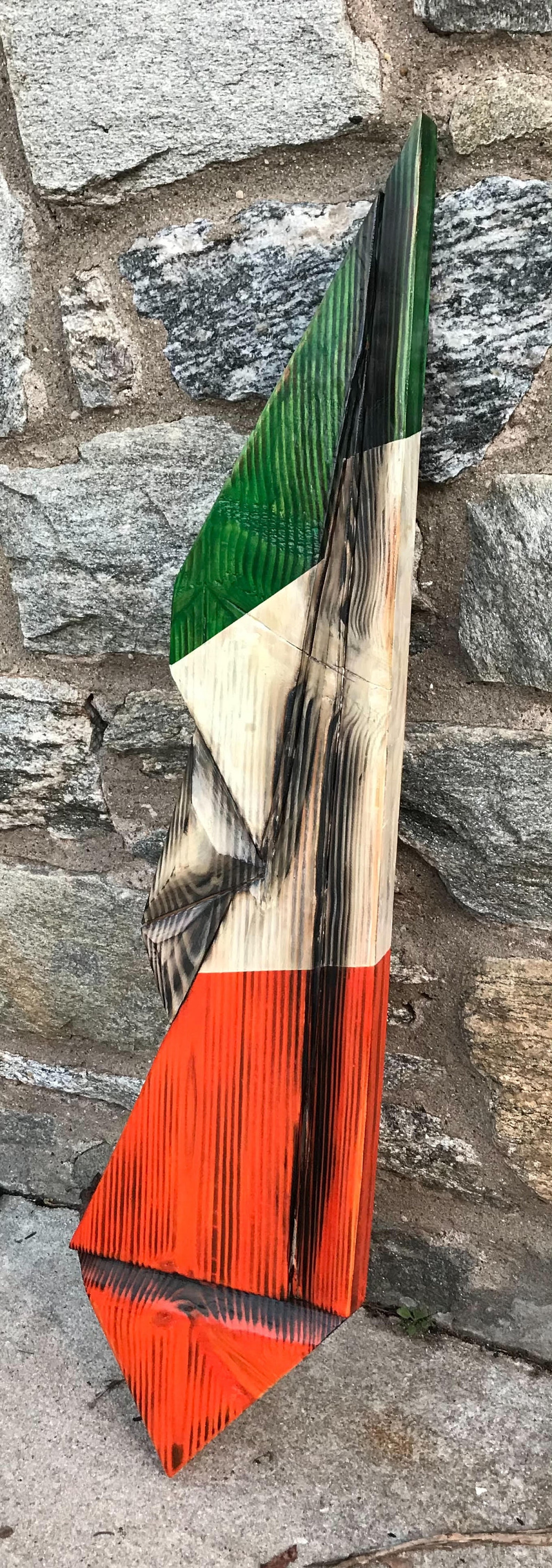 Draped Irish Hand Carved Wooden Flag - Etsy