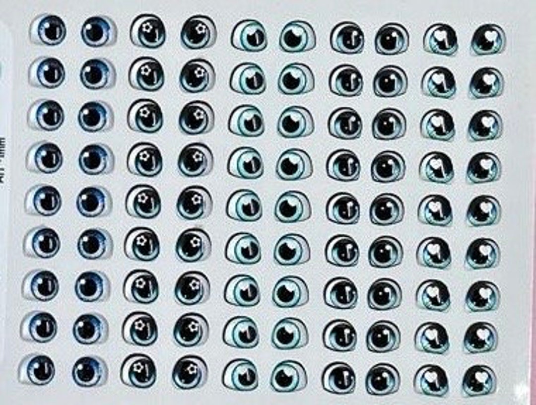 Adhesive Resin Eyes Doll Especial 02, Resin Eyes, Blue for Cold ...
