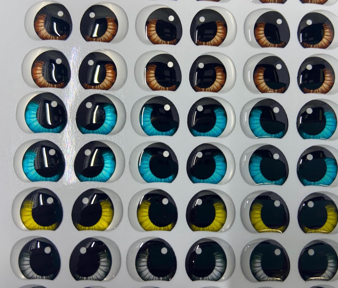 Adhesive Resin Eyes Doll Ref. 2030, Resin Eyes, Eyes for Cold Porcelain ...