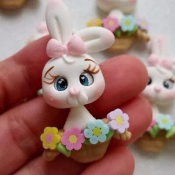 Polymer Clay Bunny - Etsy
