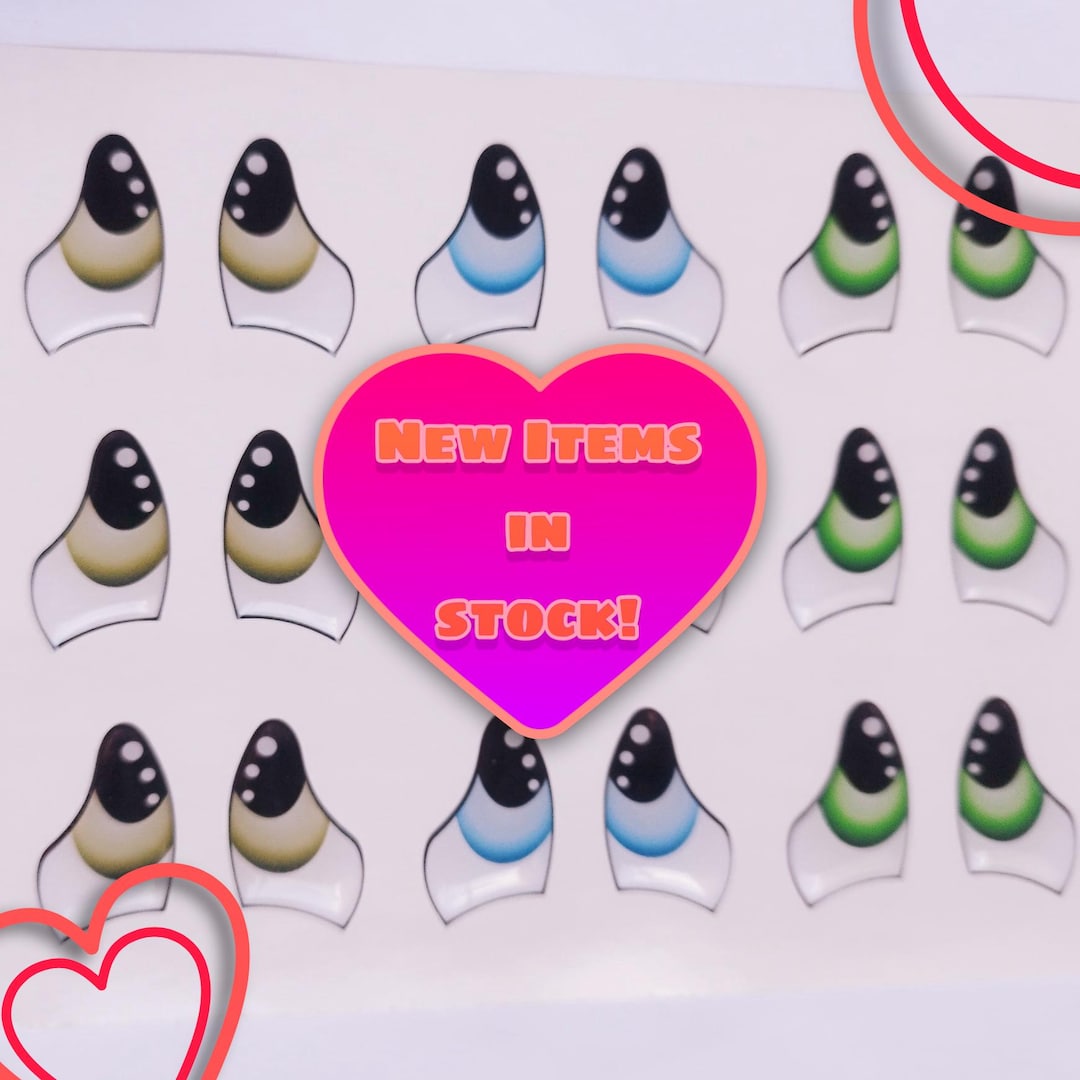 Adhesive Resin Eyes Doll 249, Resin Eyes, Eyes for Cold Porcelain 249 ...