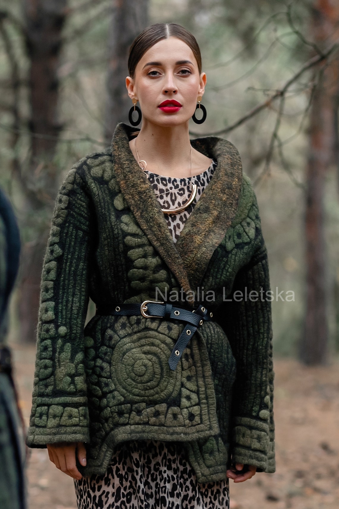 Felted Wool Coat Women, Custom Jacket, Medieval Cloak, Victorian Jacket ...