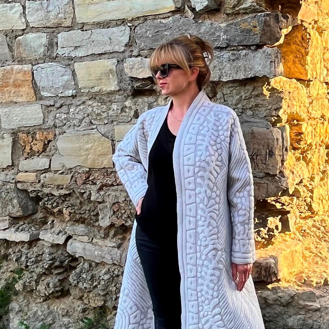Felted Wool Coat Women, Medieval Cloak Boiled Wool, Victorian Wool Cape ...