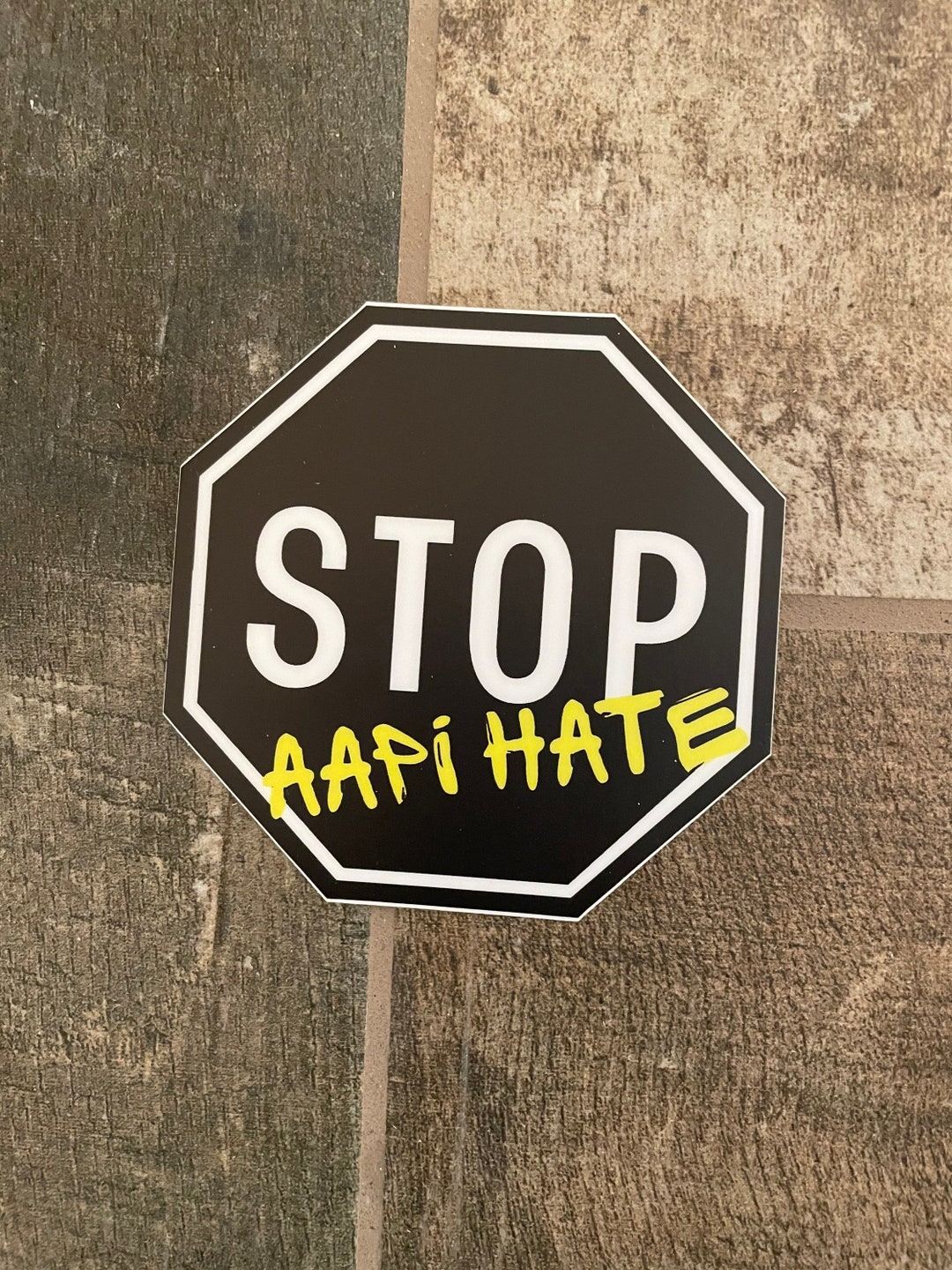 Stop AAPI Hate Vinyl Sticker - Etsy