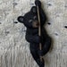 Bear Hanger/ Climbing/ Rope/ Garden Decor/ Resin/ Gift/ Animal/ Black ...