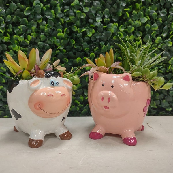 Cow Planter Box - Etsy