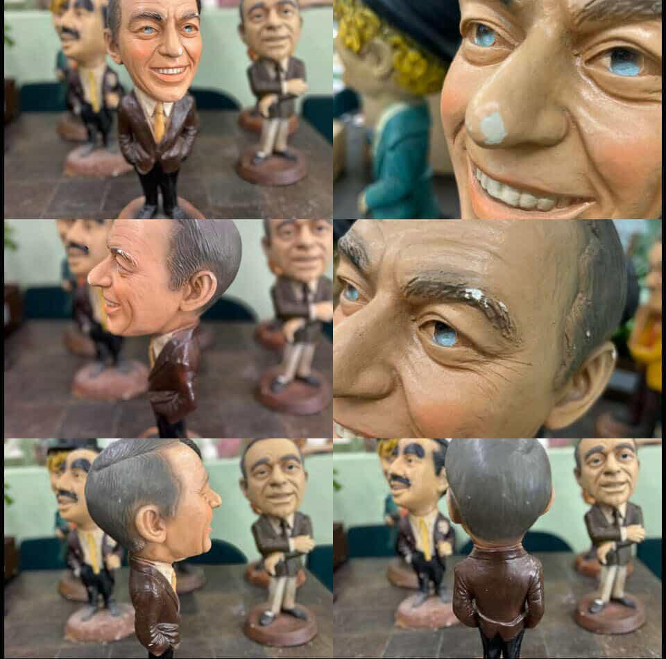 Vintage Esco Chalkware Statues 17 Inches Tall / Frank Sinatra ...