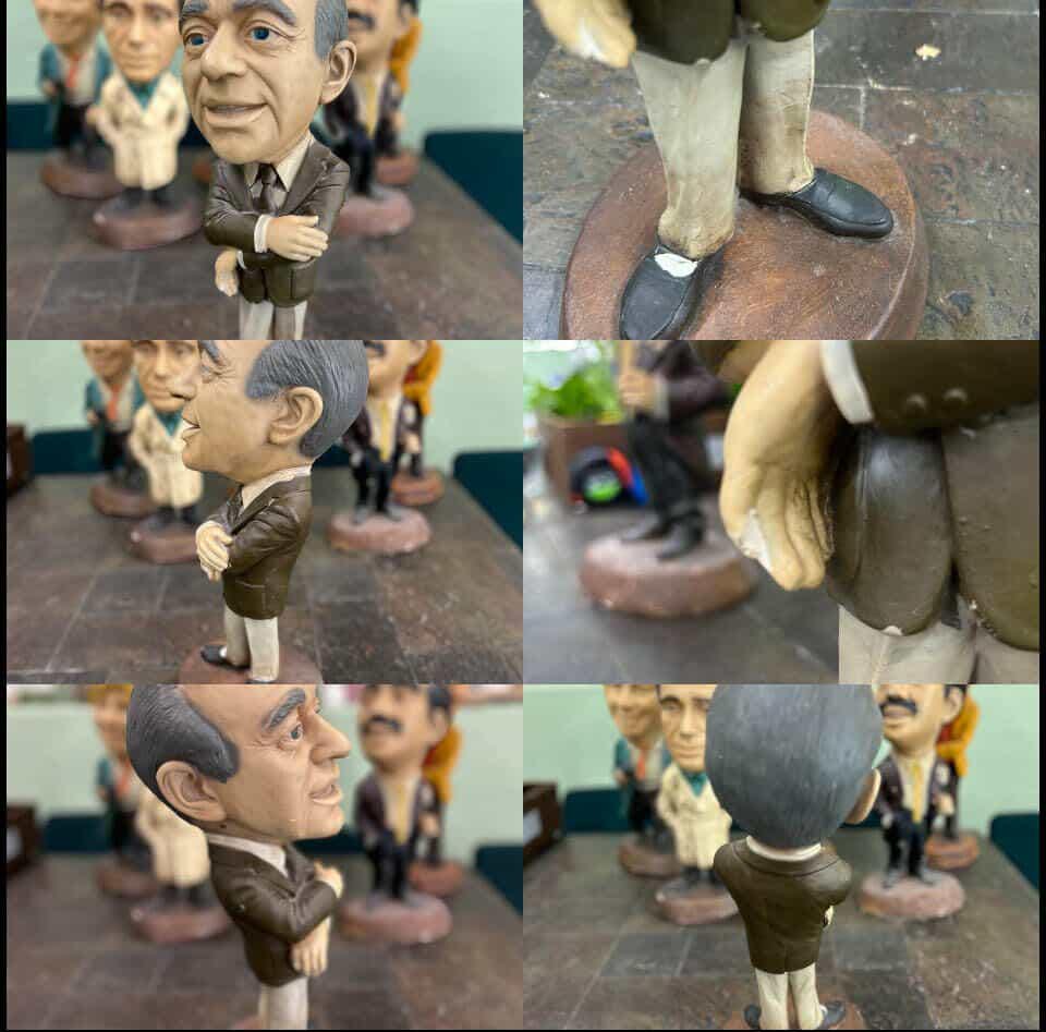 Vintage Esco Chalkware Statues 17 Inches Tall / Frank Sinatra ...
