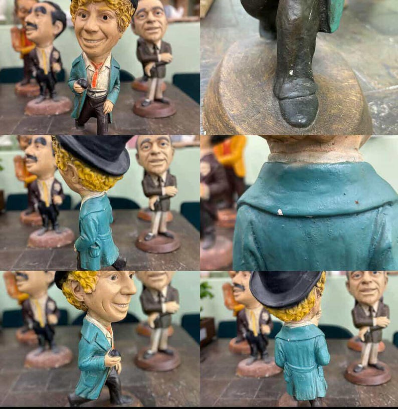 Vintage Esco Chalkware Statues 17 Inches Tall / Frank Sinatra ...