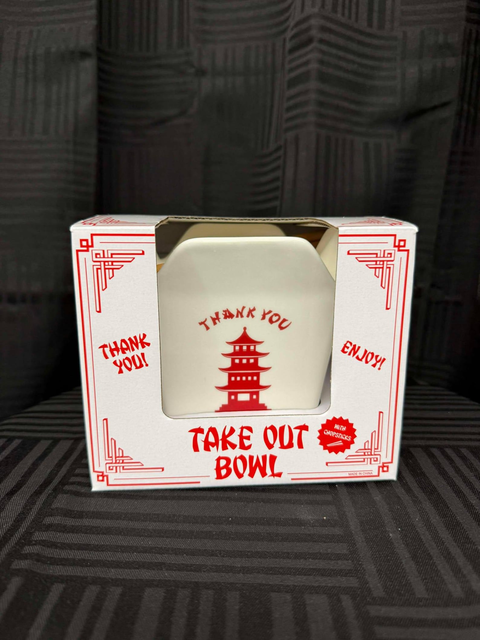 Take Out Container With Chopsticks / Ceramic / Cartoon / Ramen Noodle ...