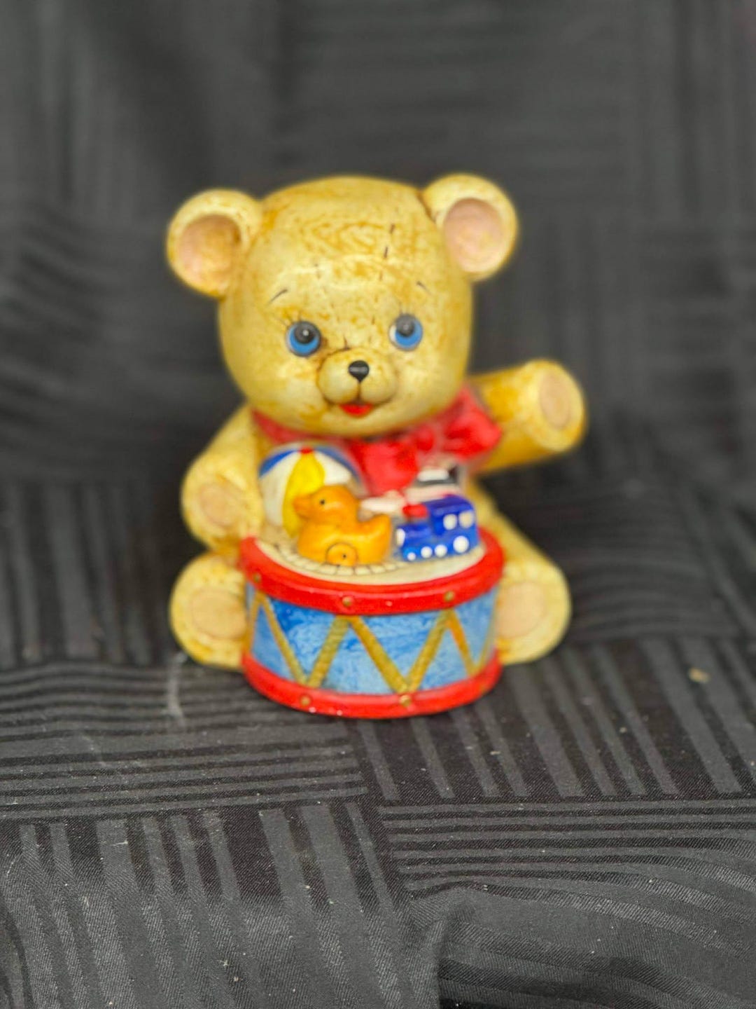 Vintage Enesco Ceramic Teddy Bear Coin Bank, 1981 - Etsy