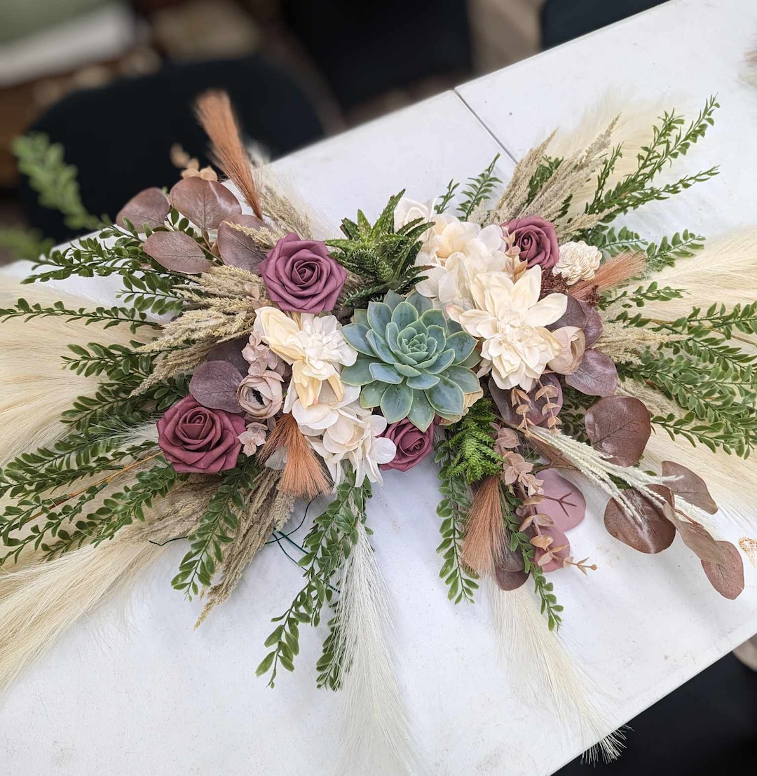 Succulent Wedding Arch Decor: Live Plant Bridal Bouquet - Etsy