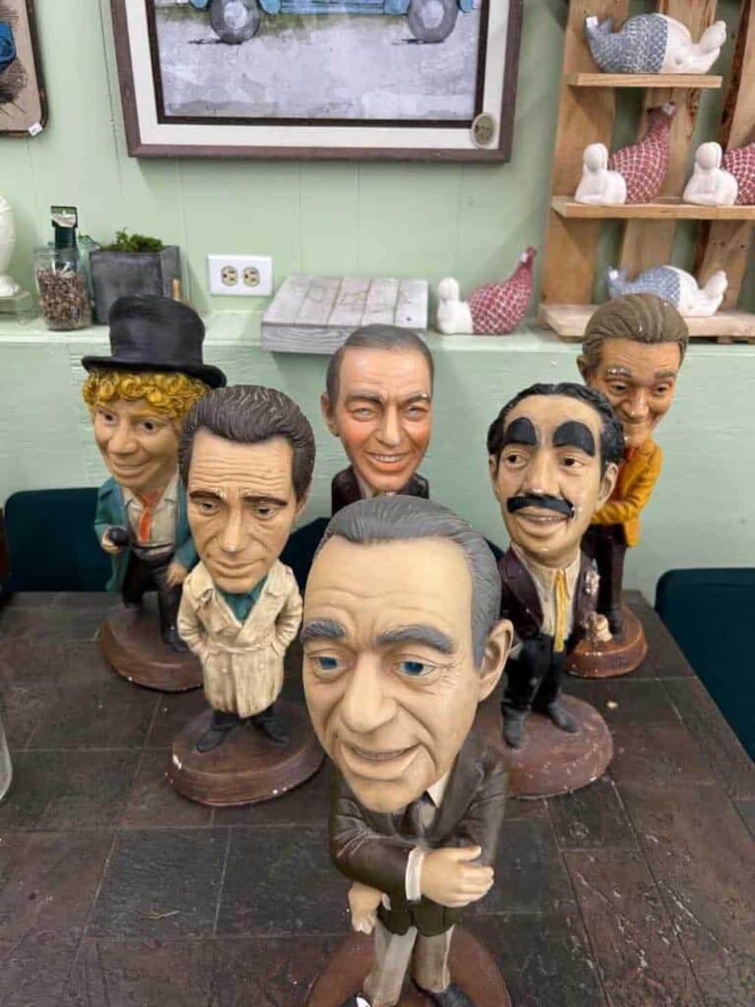 Vintage Esco Chalkware Statues 17 Inches Tall / Frank Sinatra ...