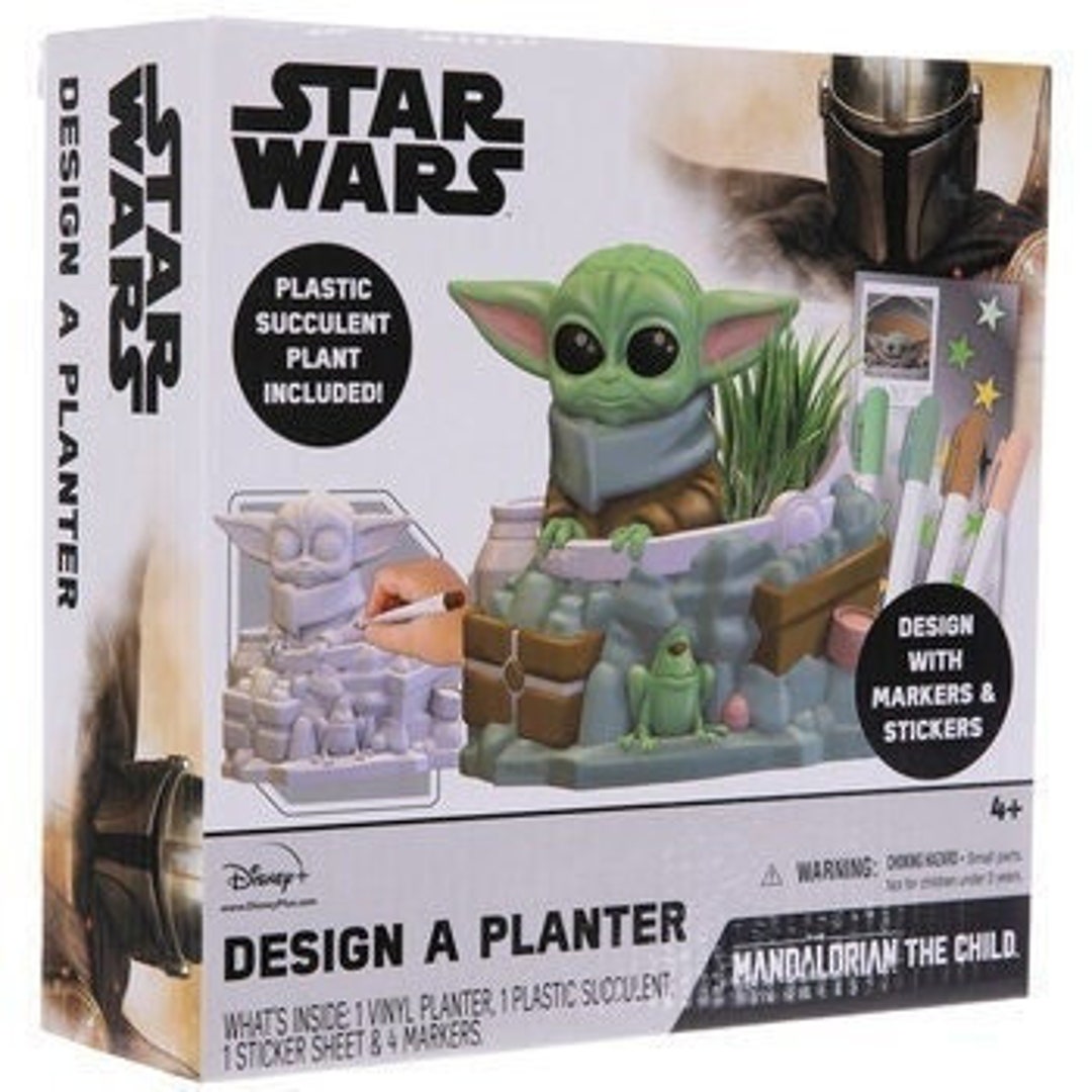 Star Wars Design A Planter / Mandalorian the Child / Faux Succulent ...