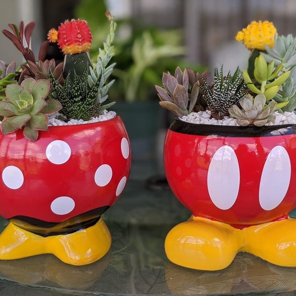 Mickey Mouse Planter - Etsy