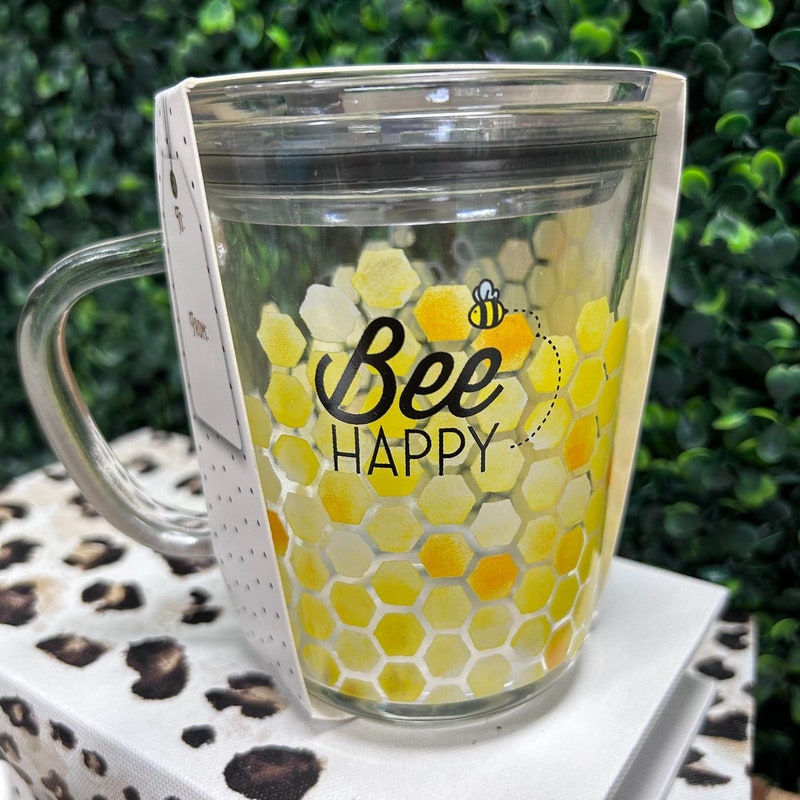 Bee Happy Mug - Etsy