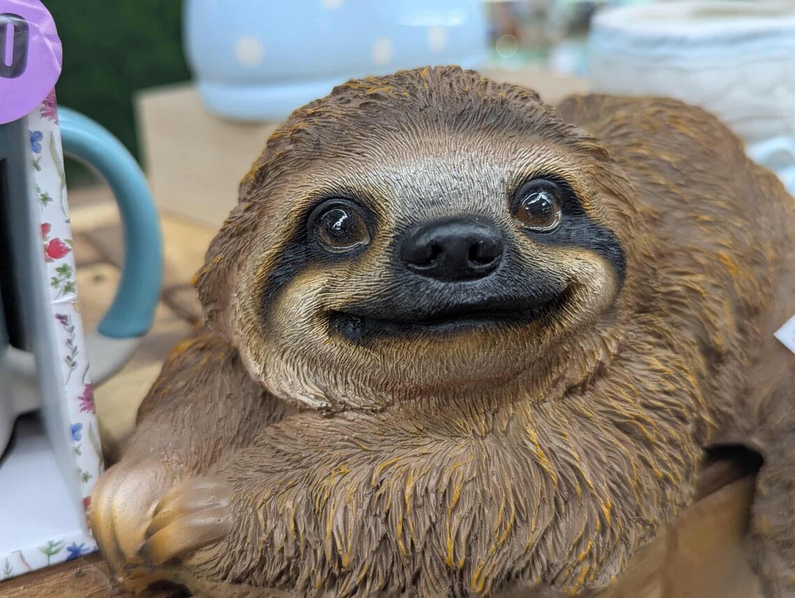 Adorable Laying Sloths / Resin Statue / Unique Gift / Home Decor or ...