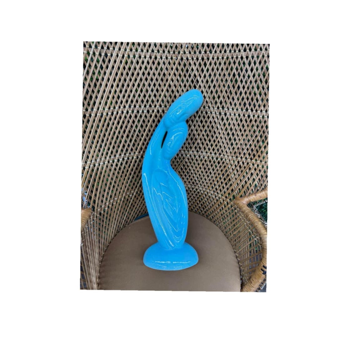 Vintage Plaster Statue of Family Mother Father & Baby / 23" Tall ...