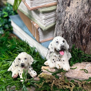 Hand Sculpted Mini Dogs Poly Resin Figurines for Wedding Cakes / 12 ...