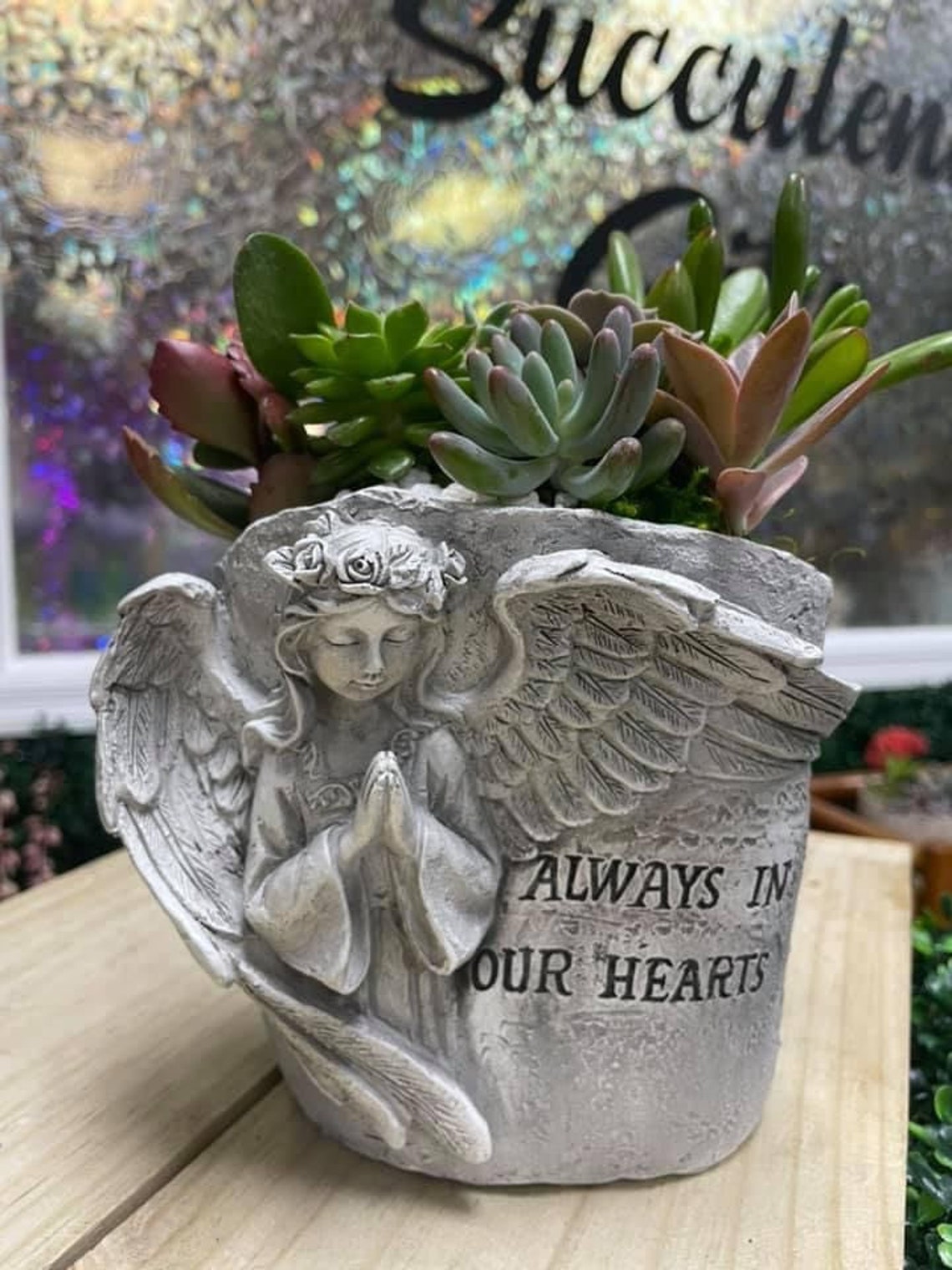 Angel Sympathy/ Always in Our Hearts/ Condolences/ Angel - Etsy