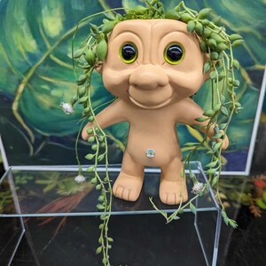 90s Nostalgia Troll Planters W/live Succulents or Air Plants / Easy ...
