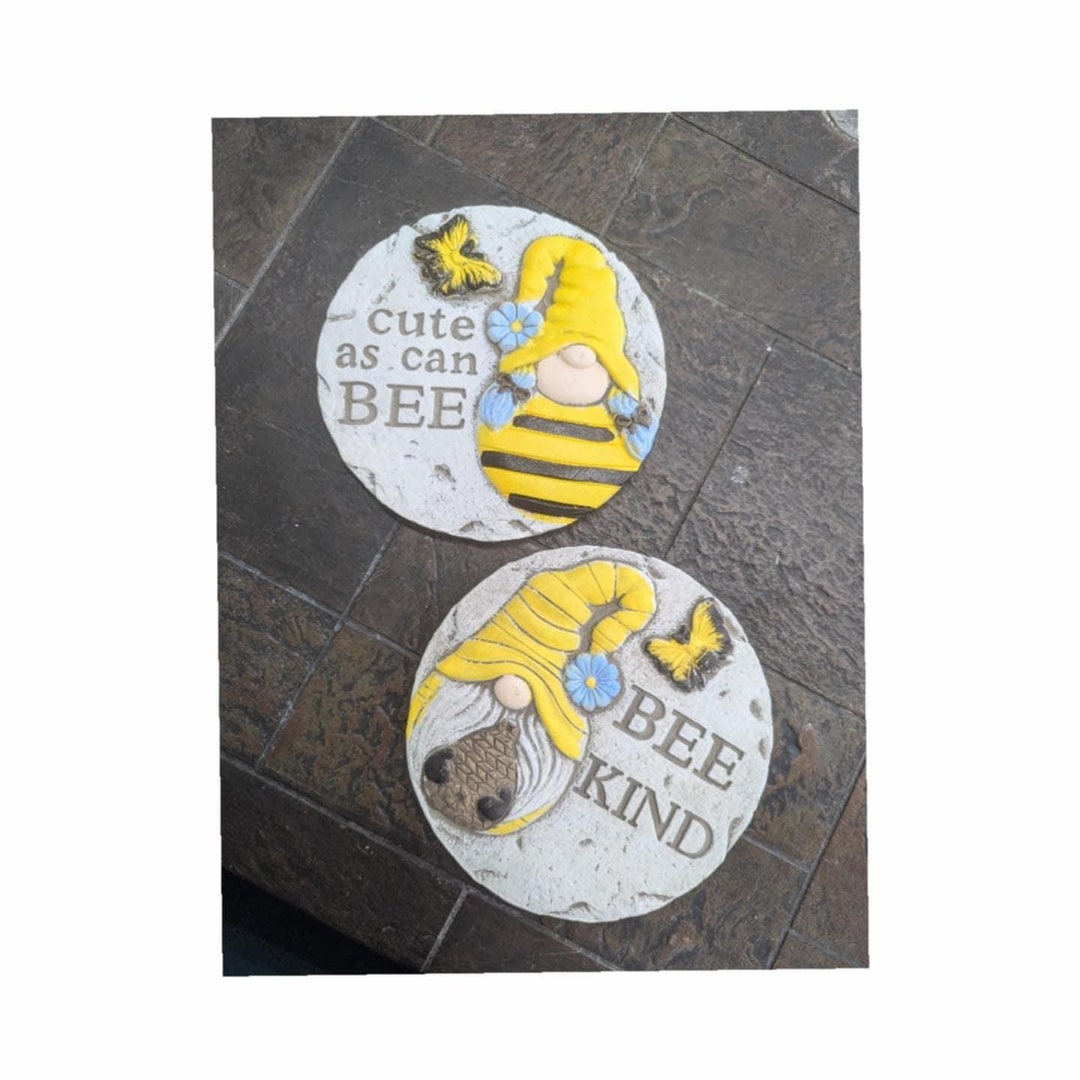 Bee Stepping Stones in Two Styles / Bee Kind or Cute as Can Bee ...