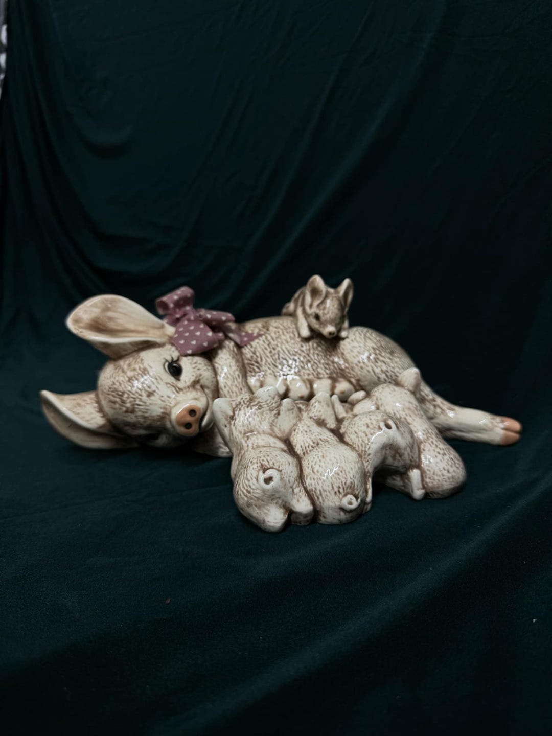 Vintage Mama & Baby Pigs Nursing / Knick Knack / Keepsake / Ceramic ...
