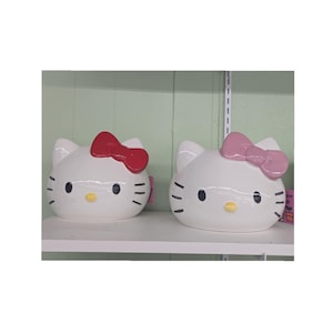 Hello Kitty Planter With Drainage: Gold Bow, Succulent Kit Option - Etsy