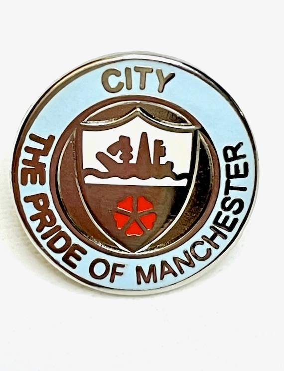 Manchester City Pride of Manchester Badge Pin | Etsy