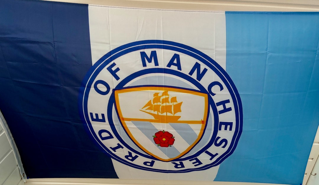 Pride of Manchester City Flags Banner - Etsy