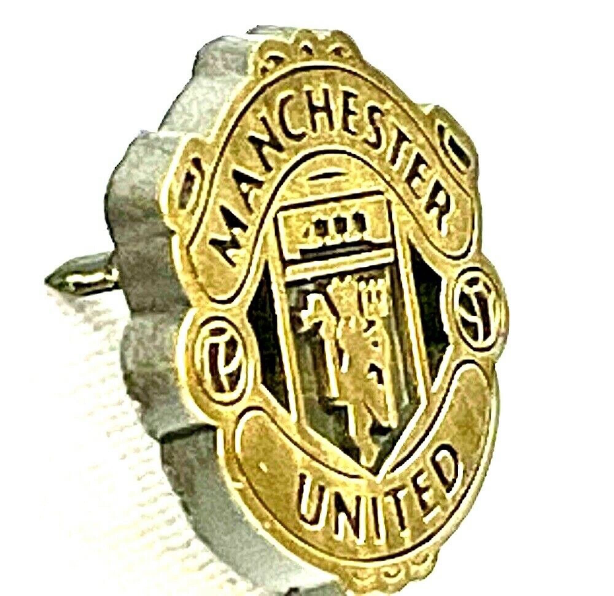 Manchester United Pin Football Logo Badge Gold or Silver - Etsy
