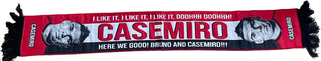 United Player Scarf Casemiro Fan Made Football Scarves High Definition ...