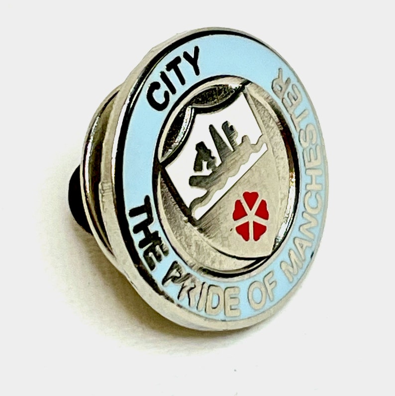 Manchester City Pride of Manchester Badge Pin - Etsy