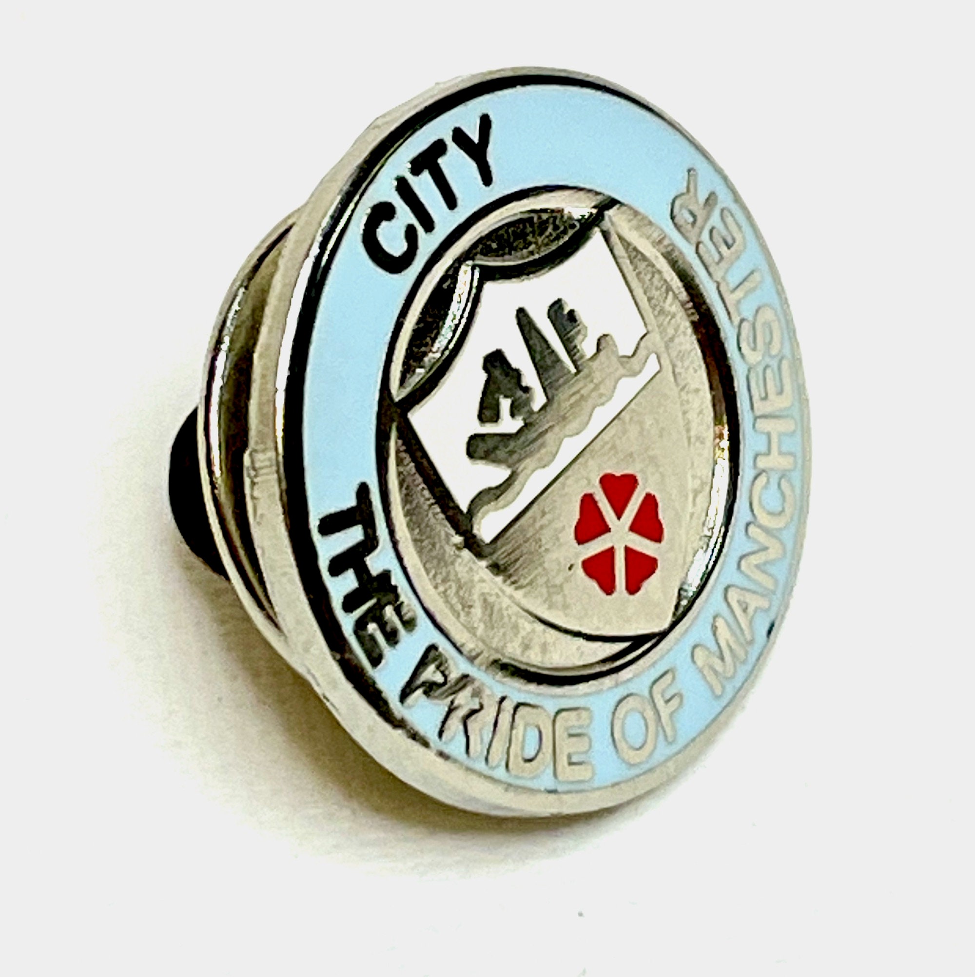 Manchester City Pride of Manchester Badge Pin | Etsy