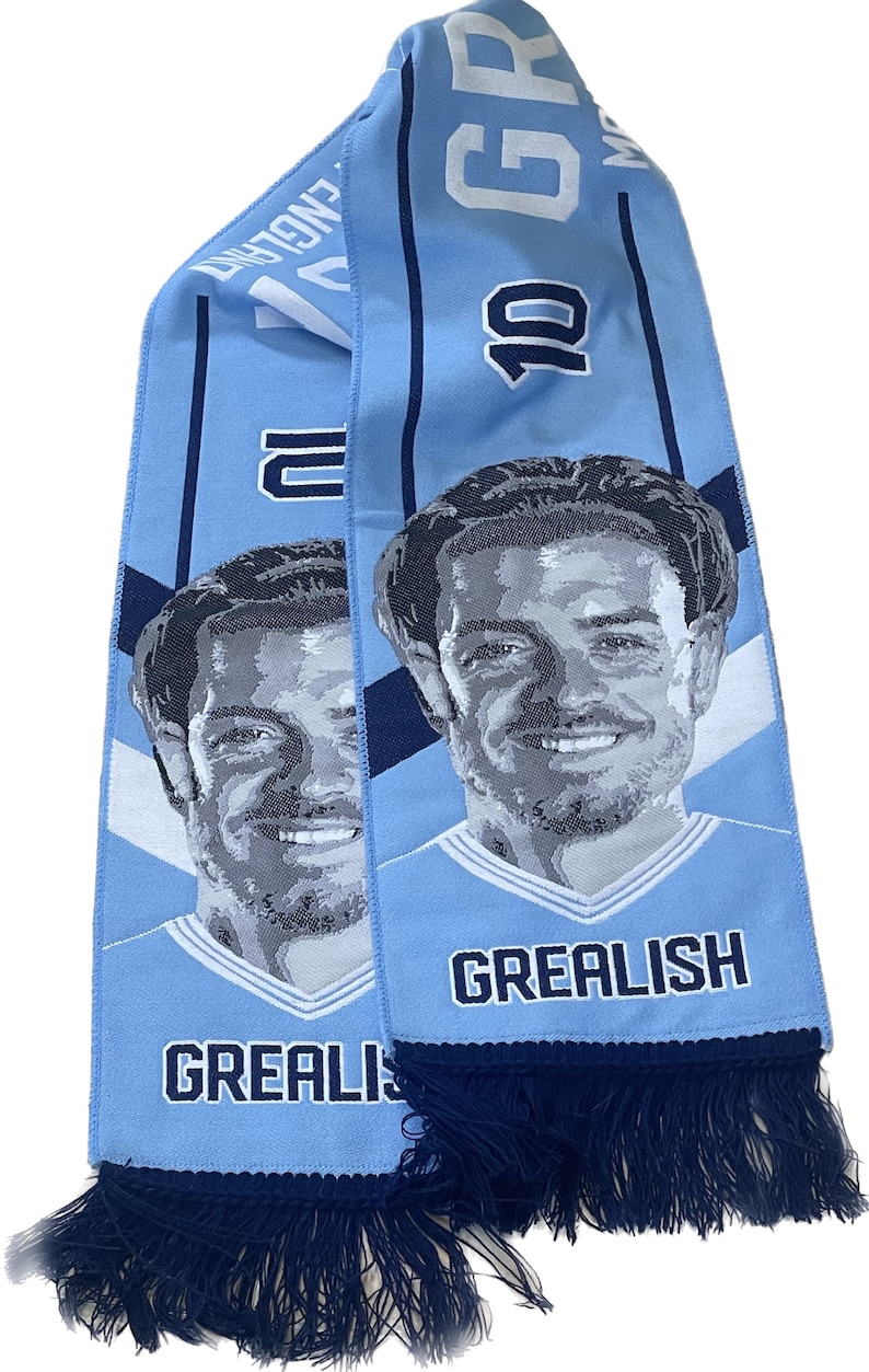 Manchester City Scarf Player Scarves Unbranded Fan Made Gifts - Etsy