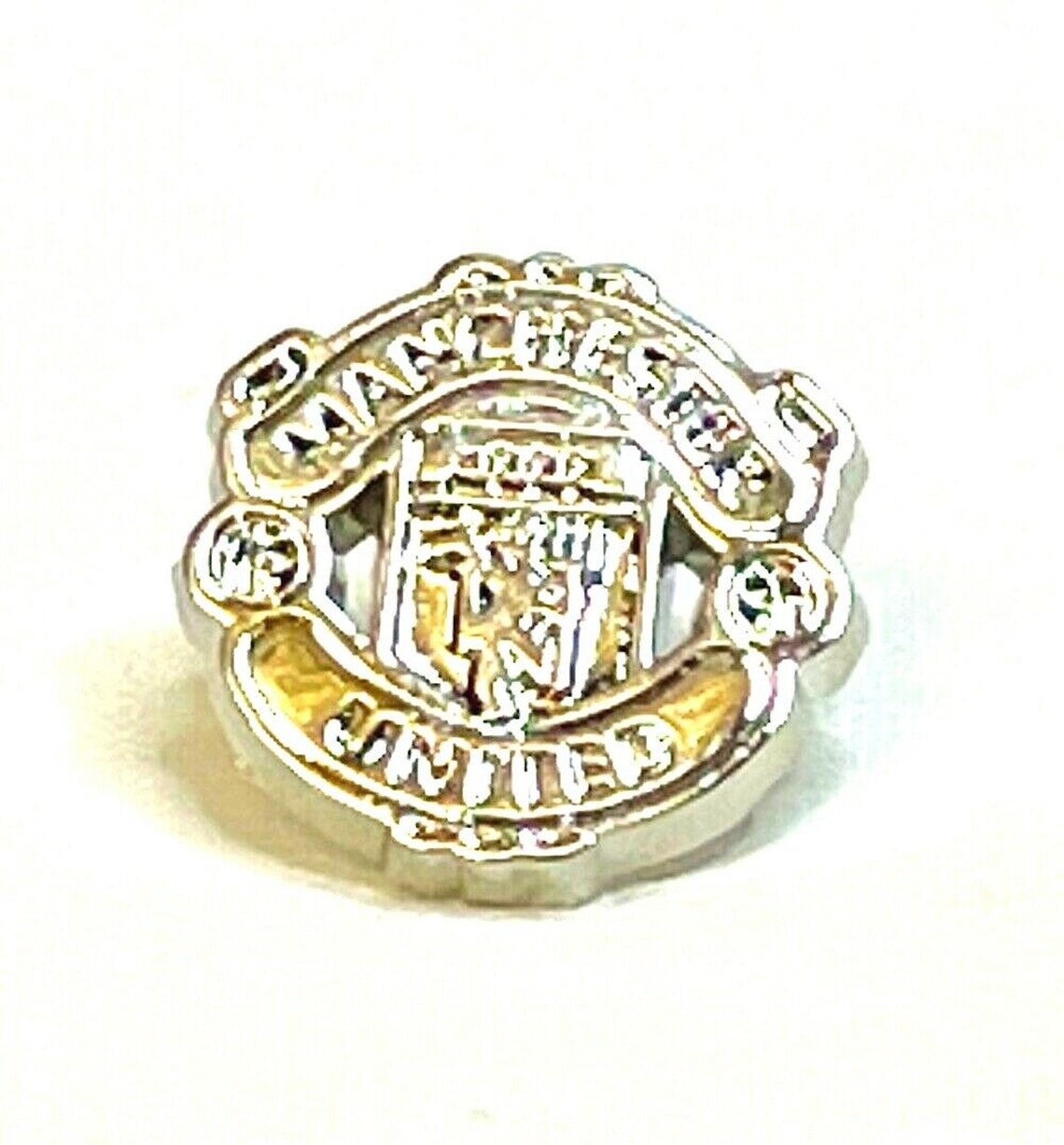 Manchester United Pin Football Logo Badge Gold or Silver - Etsy