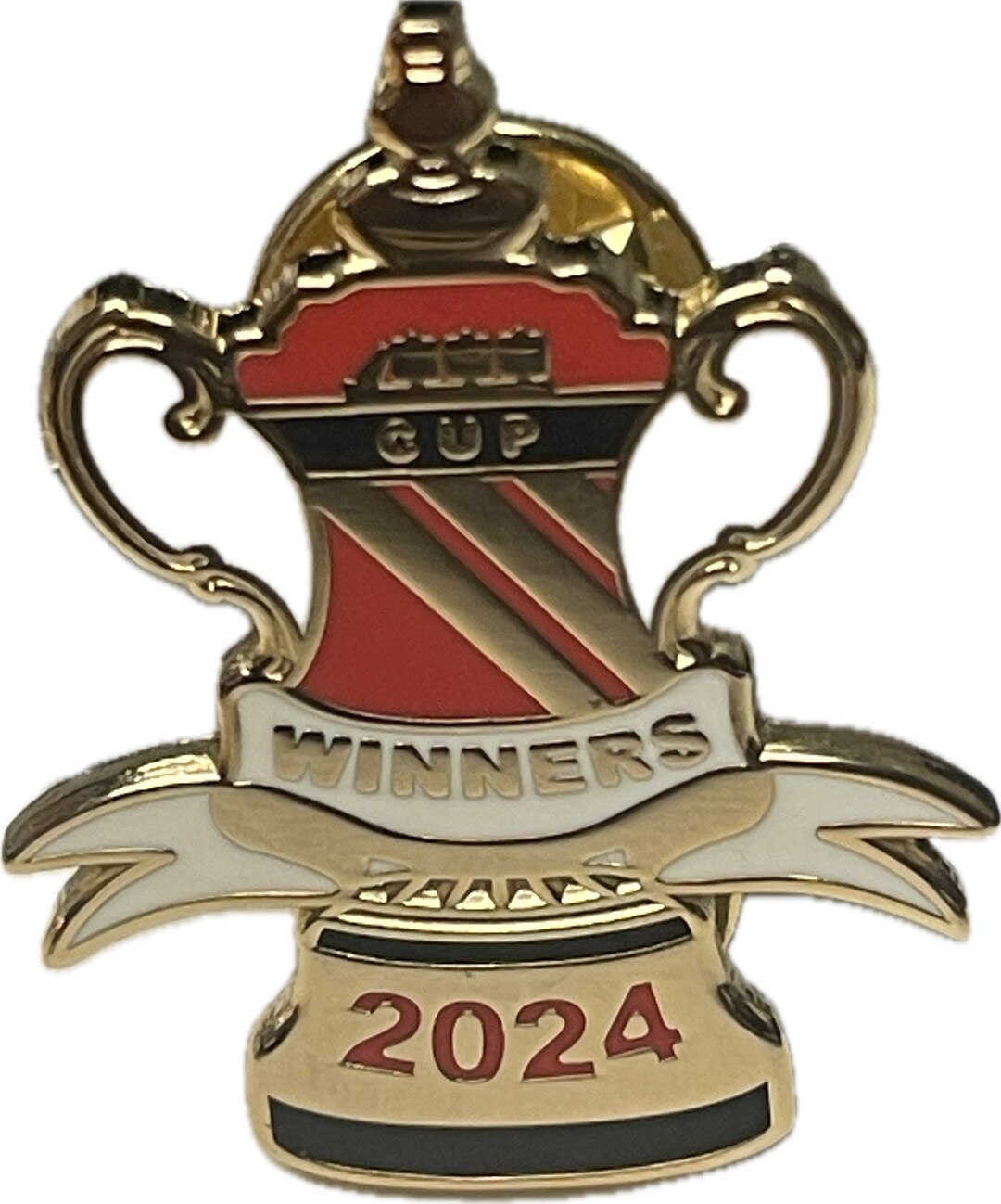 United Badges Cup Winners 2024 Manchester Fan Collectable Pins Football ...