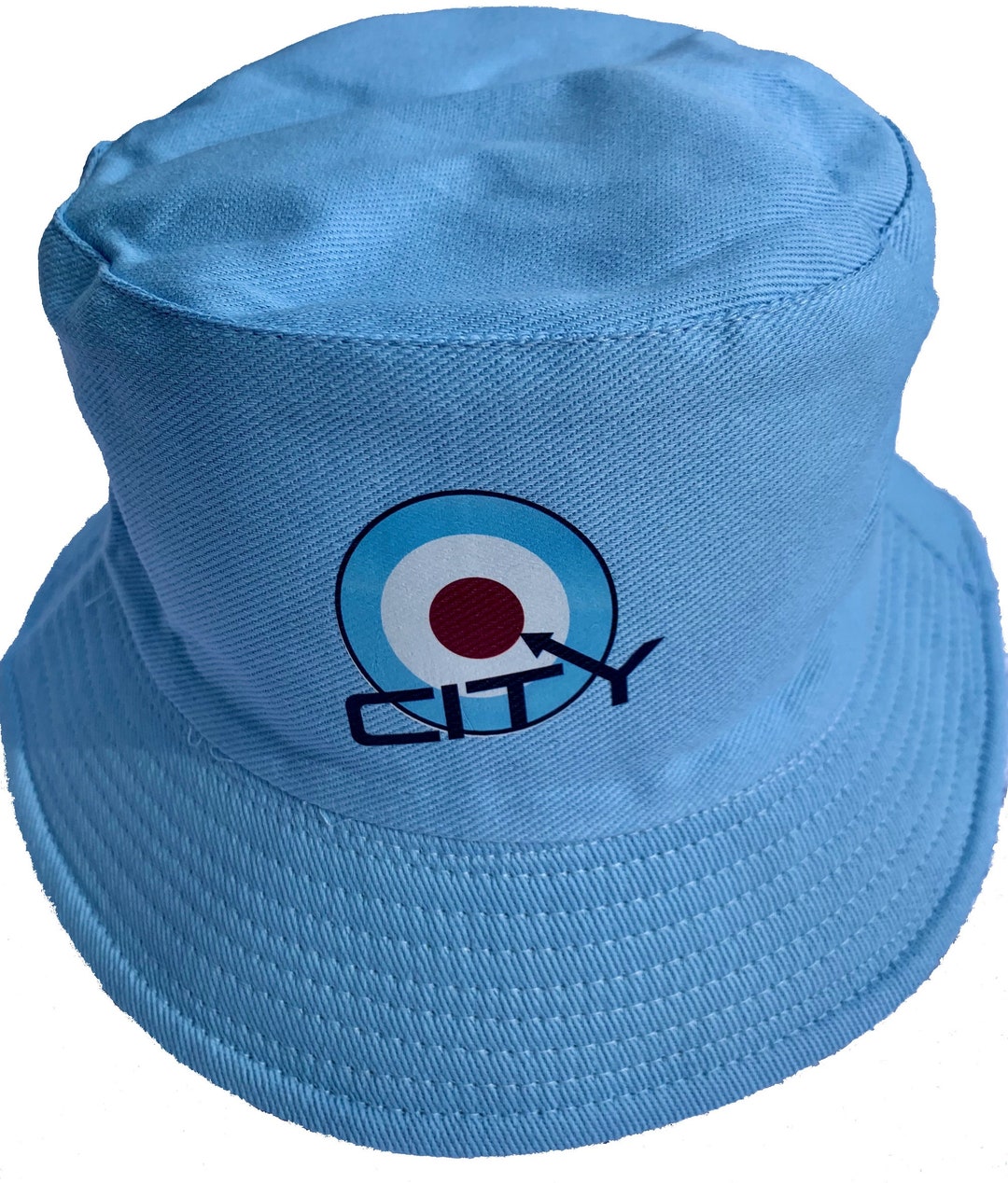 Manchester City Bullseye Bucket Sunny Hat Fans Hats Gifts - Etsy