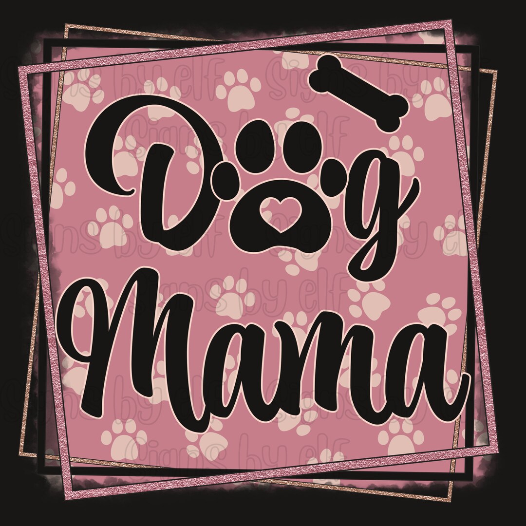 Pink Dog Mom Sign Dog Mom Sign Dog Moms Dog Decor Dog Mom - Etsy