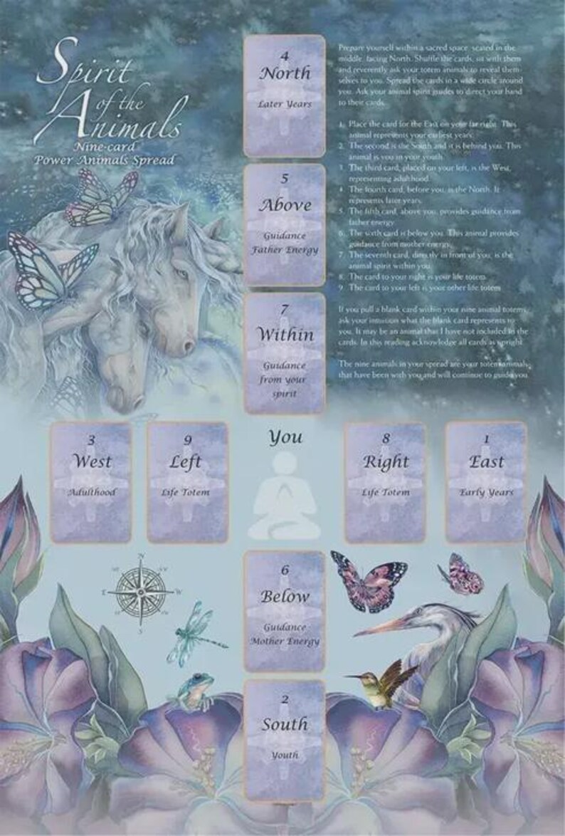 Animal Spirit Oracle Deck | Nature Wisdom Cards, Spiritual Gift - Etsy