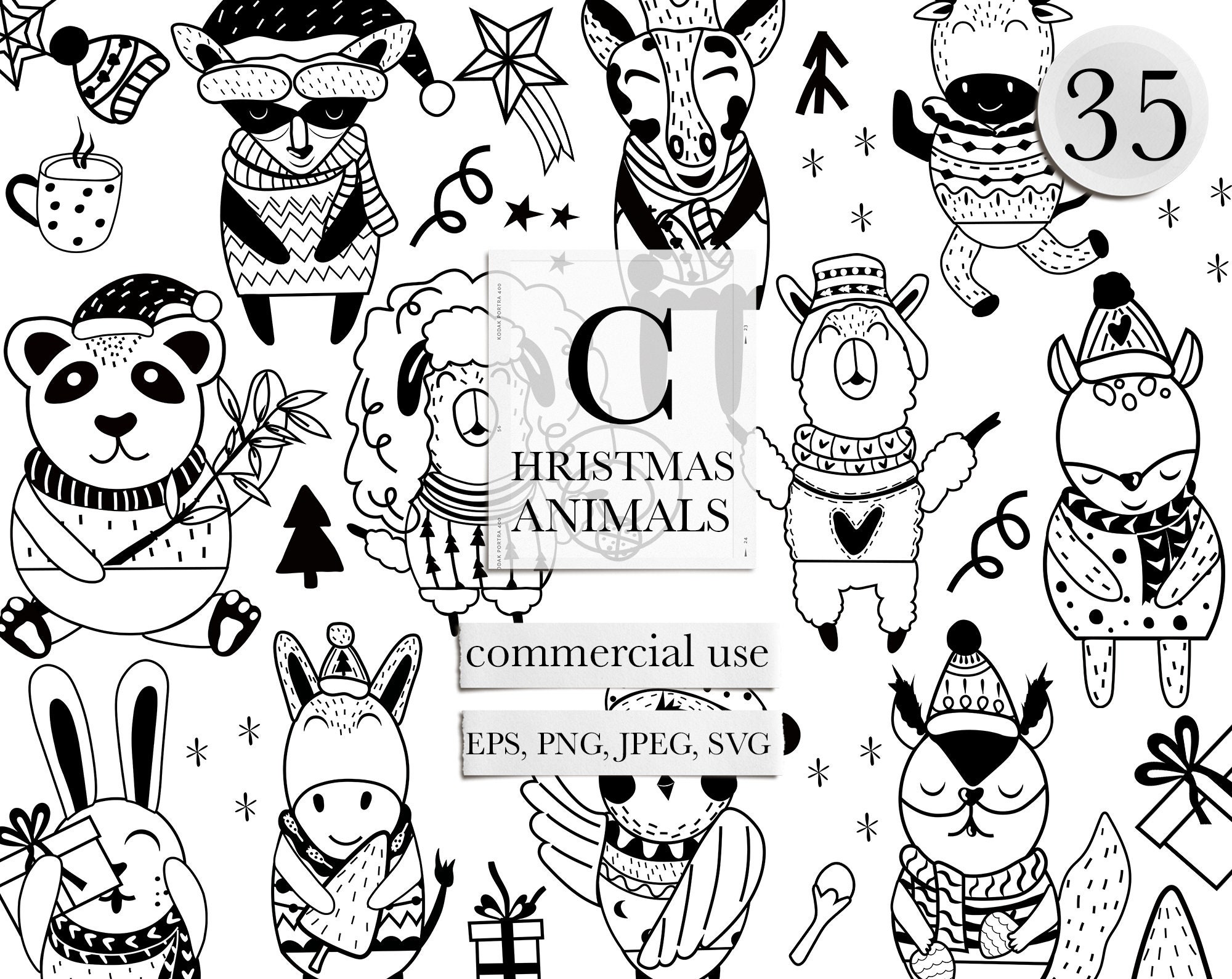 Woodland Animals Svg, Owl Svg, Donkey Svg, Cozy Season Jungle Animal ...