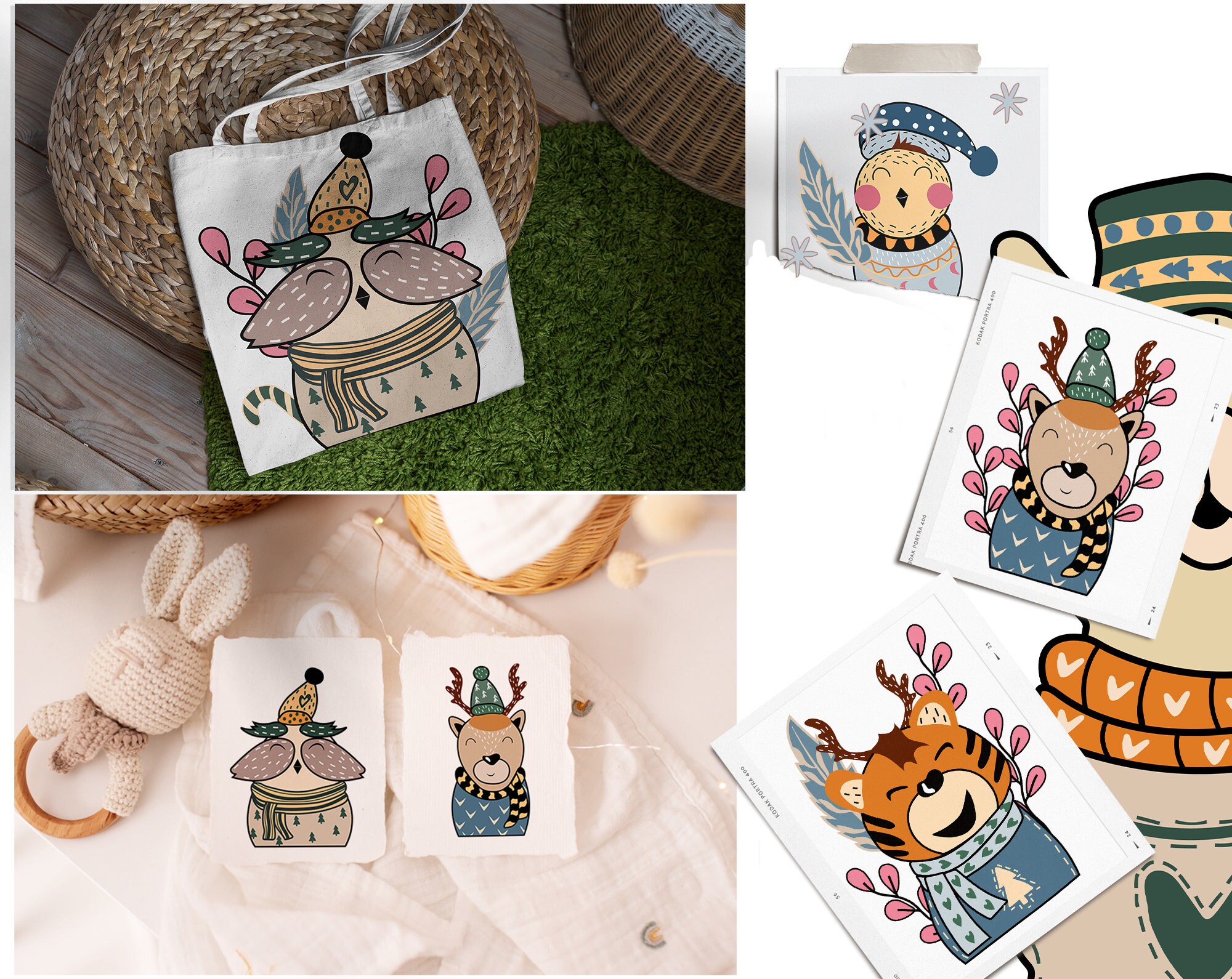 Woodland Animals Svg, Lion Svg, Tiger Svg, Cozy Season Jungle Animal ...