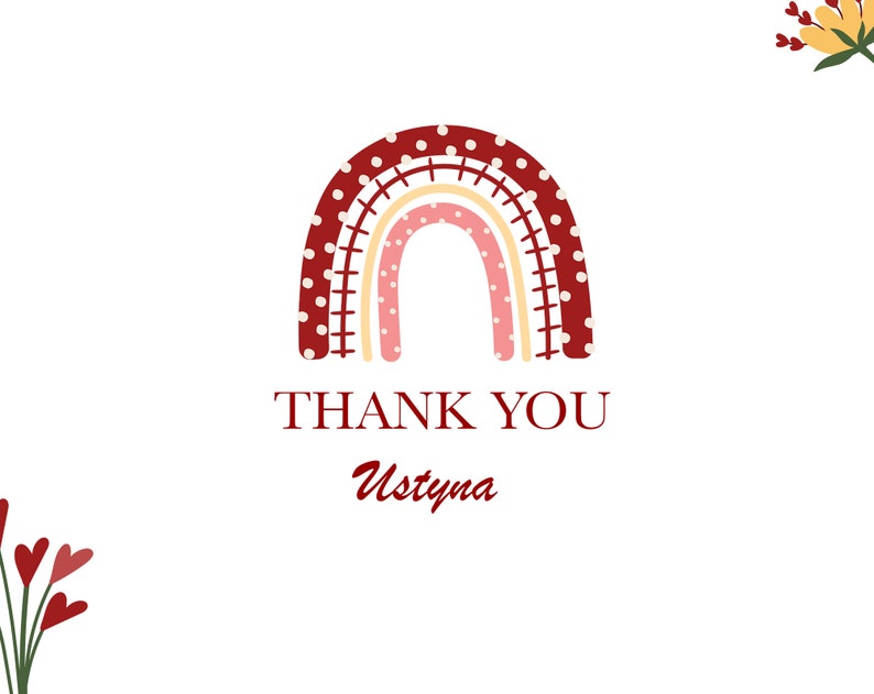 Valentines Rainbows Svg Rainbow Clipart Floral Clipart Love - Etsy