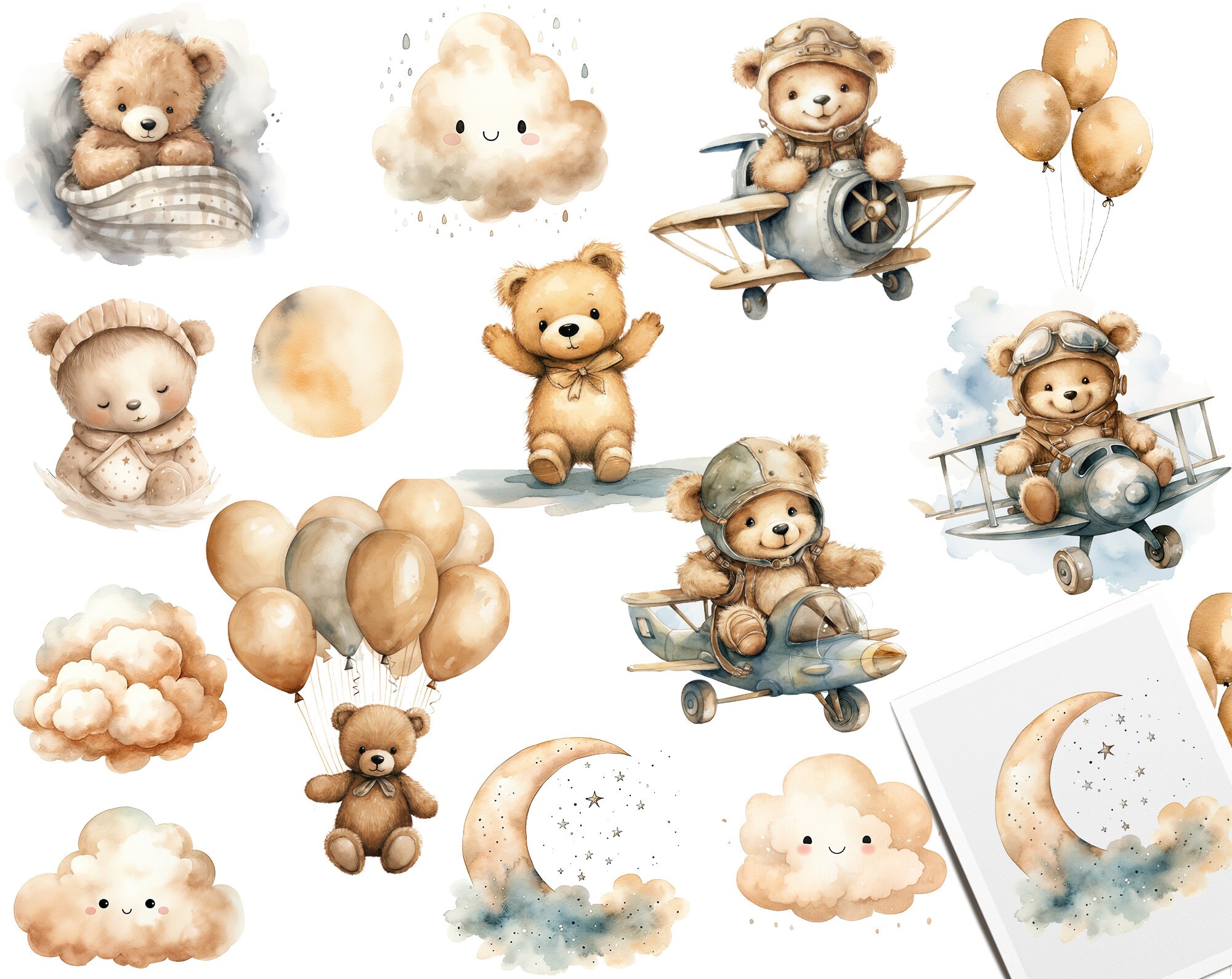 Teddy bear png, kawaii clipart, Balloon clipart, Teddy bear clipart ...