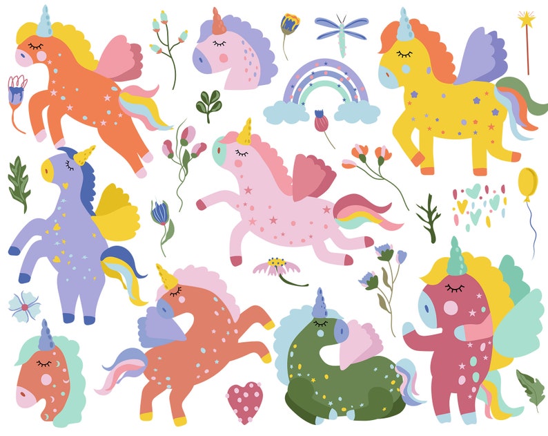 Unicorn Svg, Unicorn Face Svg, Horse Svg, Kawaii Clipart, Celestial Svg ...